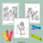 Palm Sunday Coloring Pages | www.coloringcamp.com