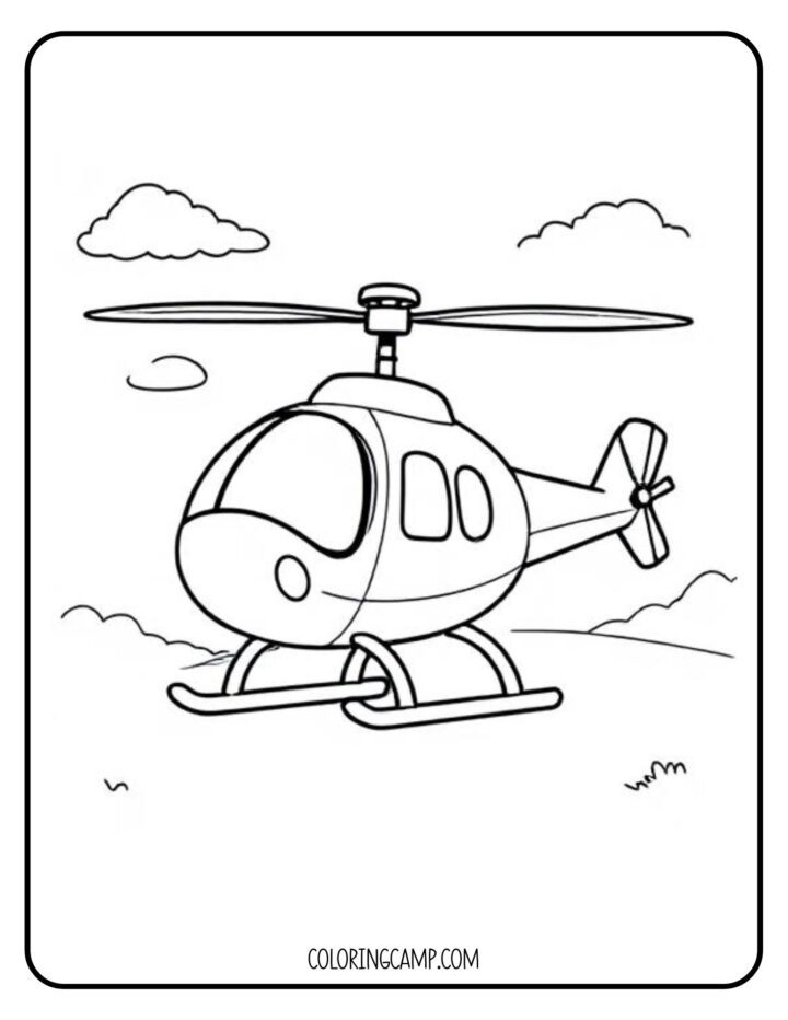 Helicopter Coloring Pages | www.coloringcamp.com