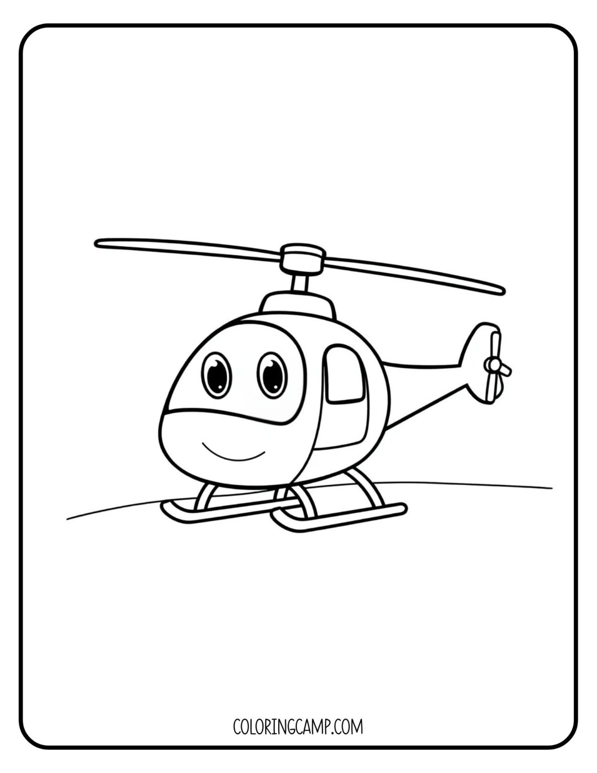 Helicopter Coloring Pages | www.coloringcamp.com