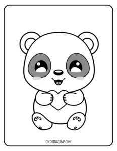 Cute Panda Coloring Pages | www.coloringcamp.com