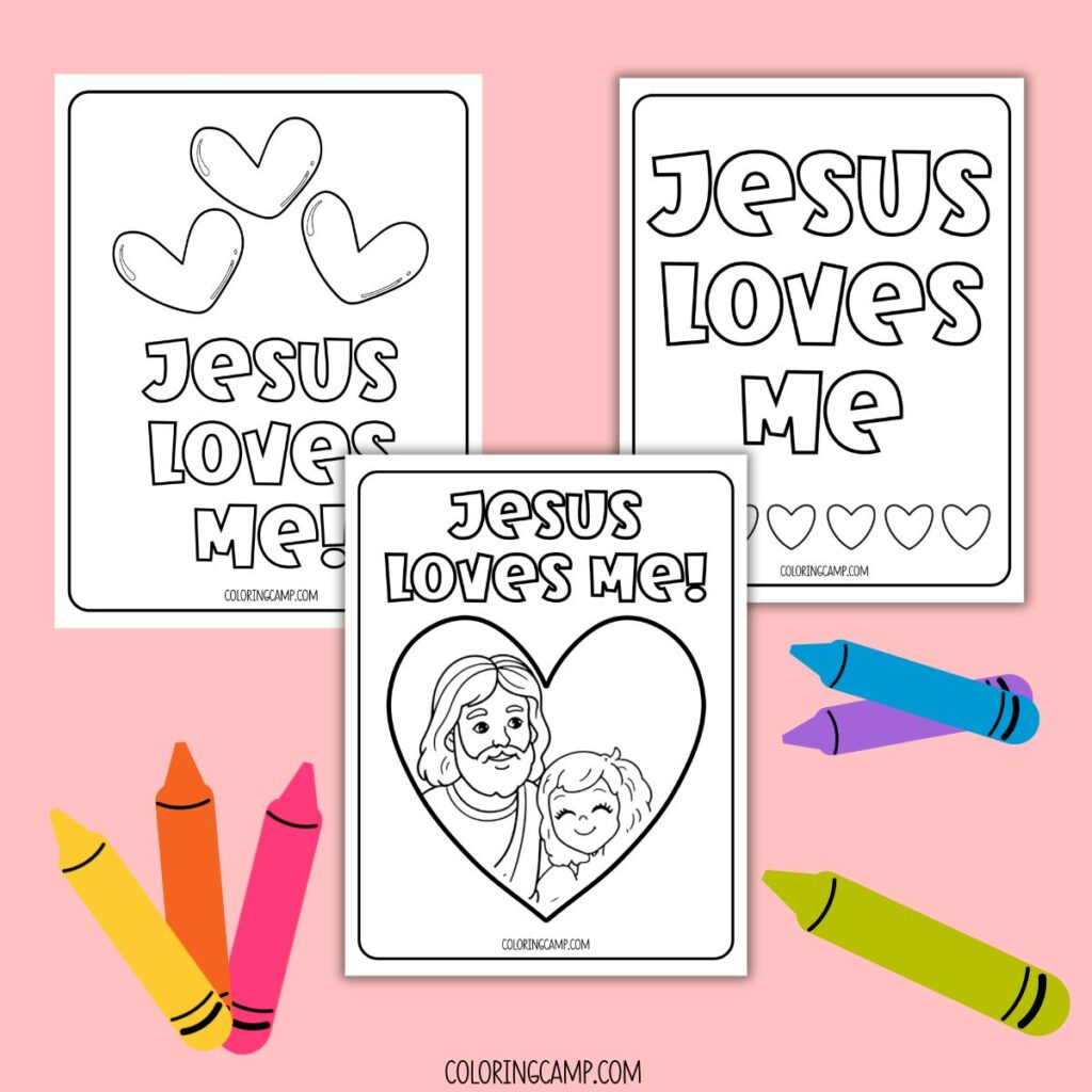 Jesus Loves Me Coloring Pages | www.coloringcamp.com