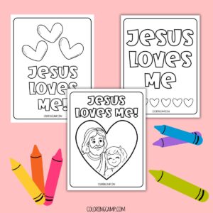 Jesus Loves Me Coloring Pages | www.coloringcamp.com