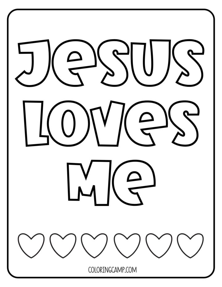 Jesus Loves Me Coloring Pages | www.coloringcamp.com