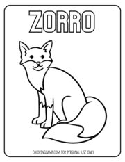 Spanish Animal Coloring Pages | www.coloringcamp.com