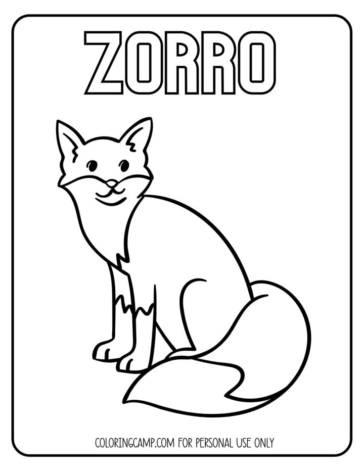 Spanish Animal Coloring Pages | www.coloringcamp.com