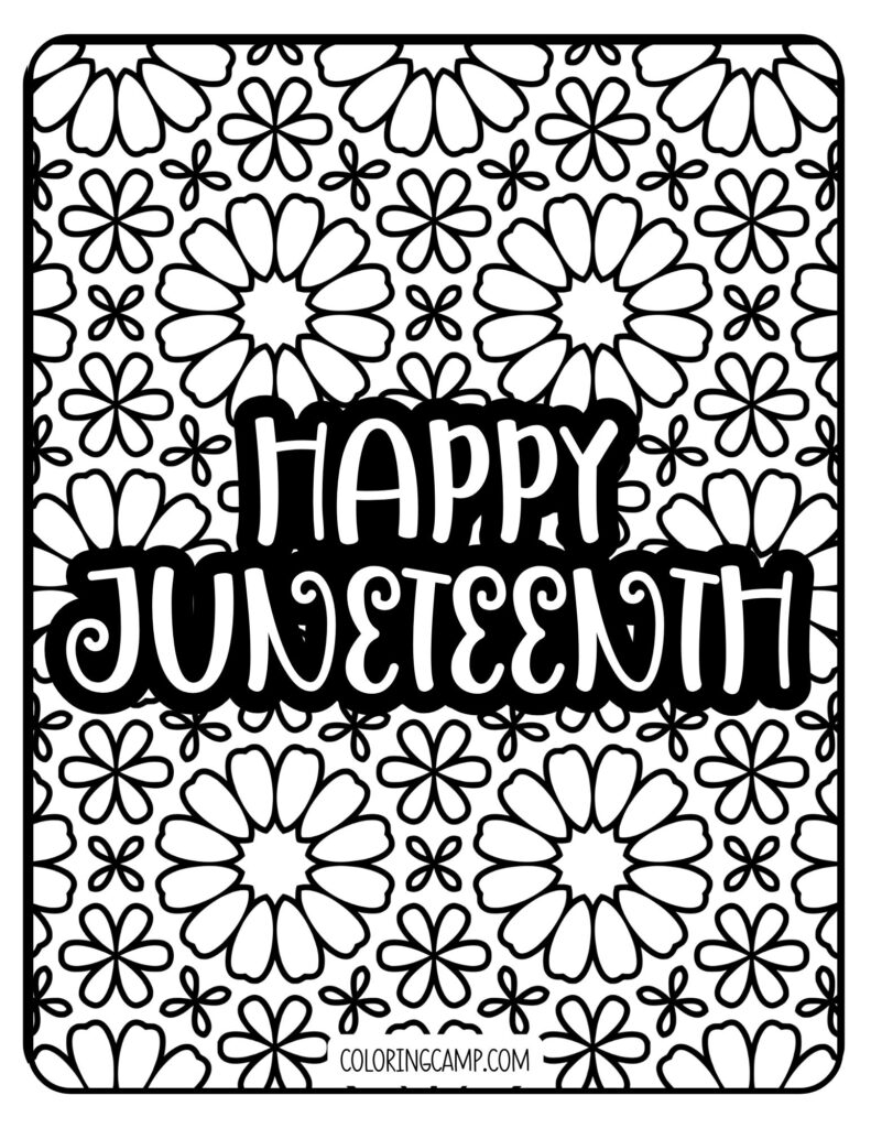 Juneteenth Coloring Pages | www.coloringcamp.com