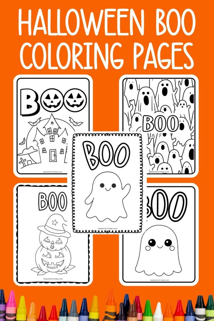 Boo Coloring Pages | www.coloringcamp.com