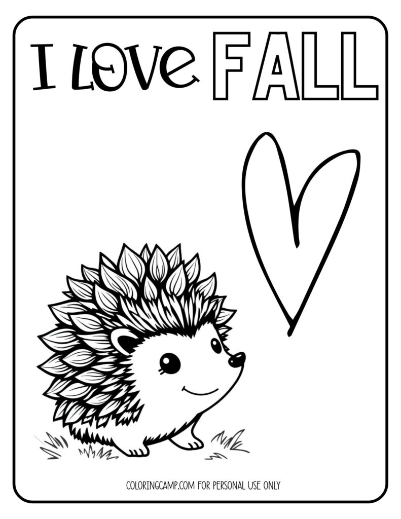 Fall Coloring Pages | www.coloringcamp.com