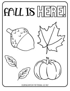 Fall Coloring Pages | www.coloringcamp.com