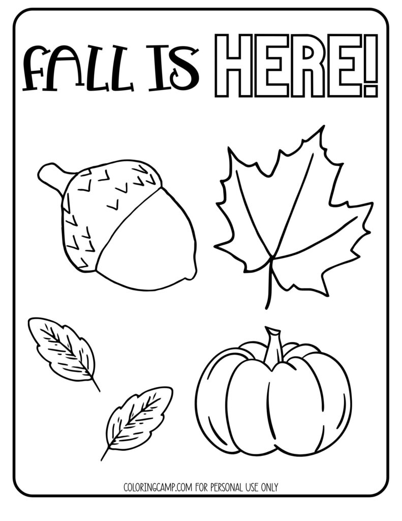 Fall Coloring Pages | www.coloringcamp.com