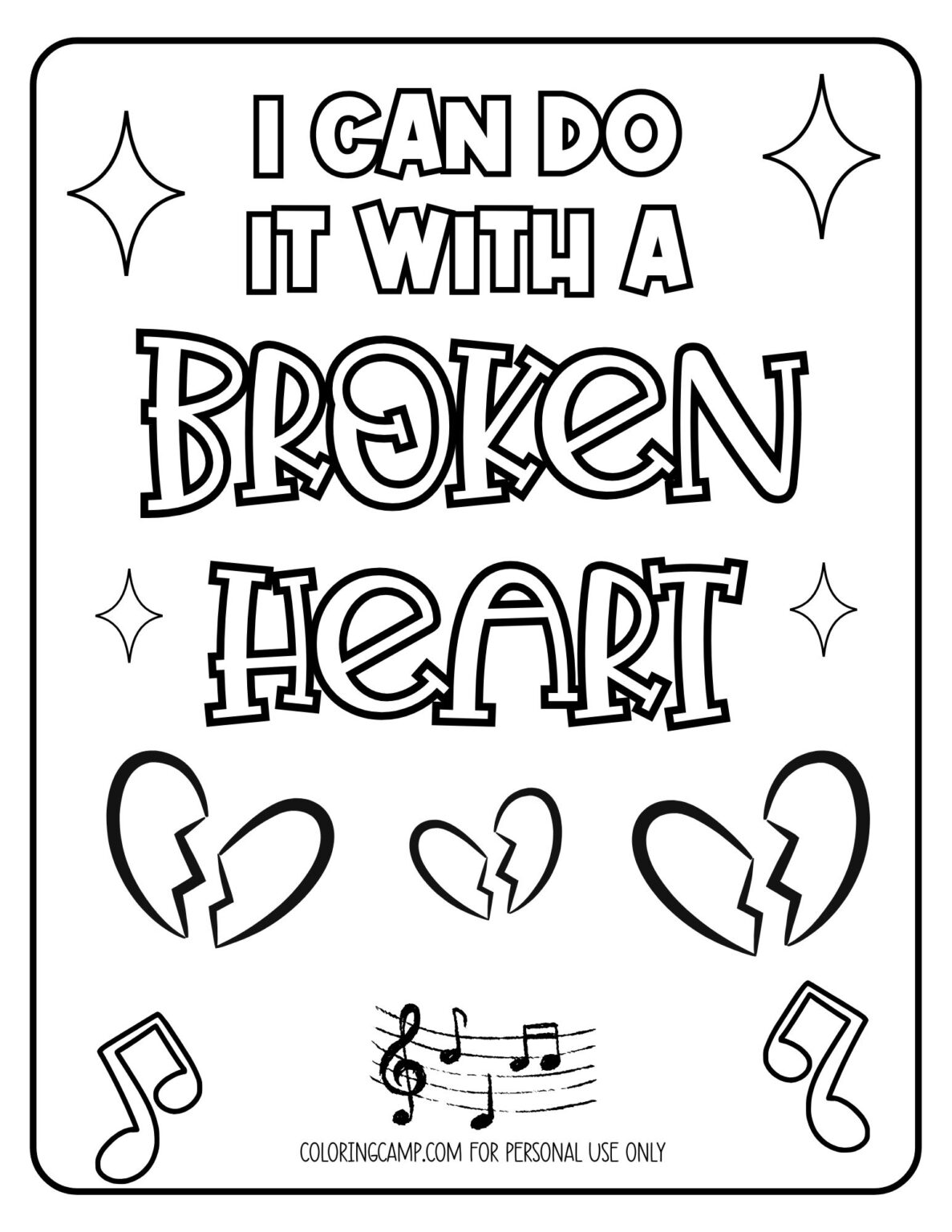 Taylor Swift Lyrics Coloring Pages | www.coloringcamp.com