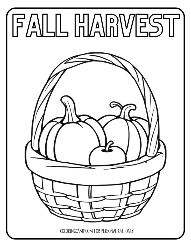 Preschool Thanksgiving Coloring Pages | www.coloringcamp.com