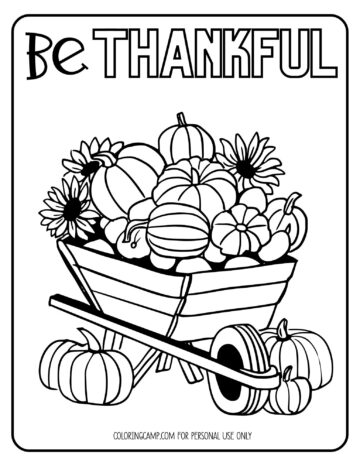 Preschool Thanksgiving Coloring Pages | www.coloringcamp.com