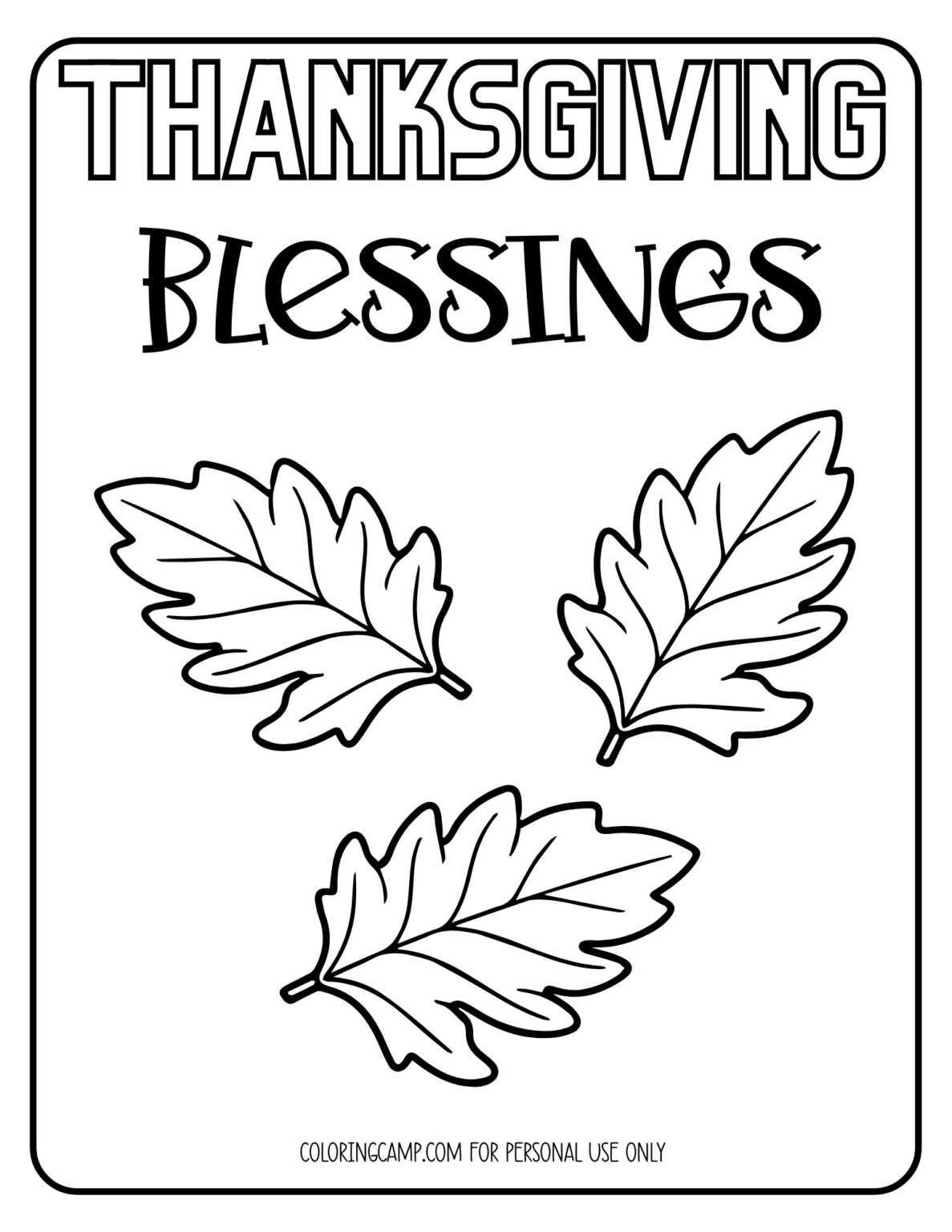 Preschool Thanksgiving Coloring Pages | www.coloringcamp.com