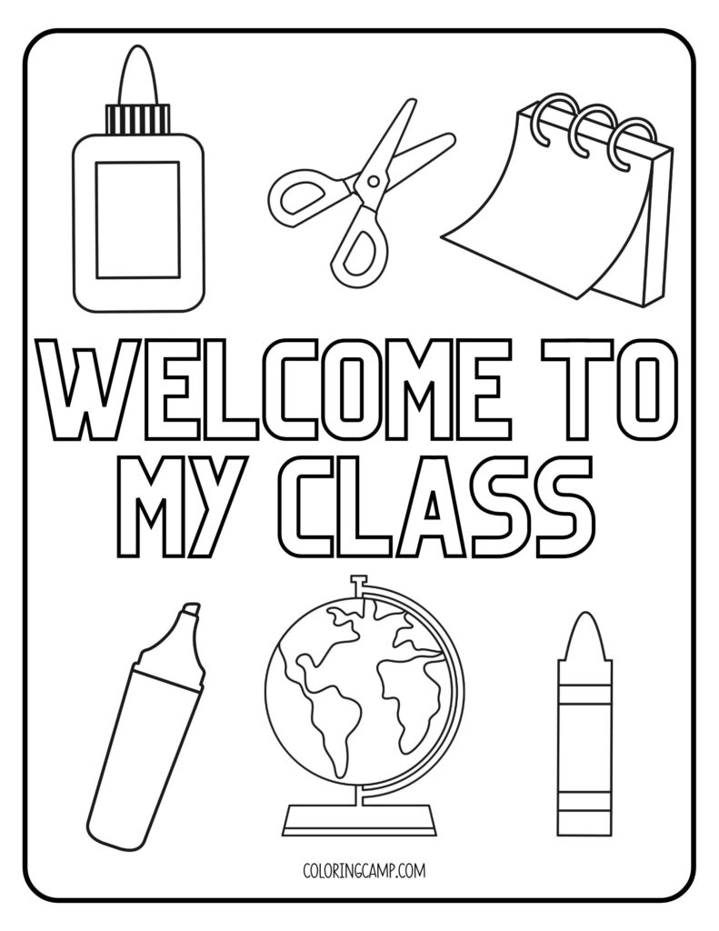 Welcome to my Class Coloring Pages | www.coloringcamp.com