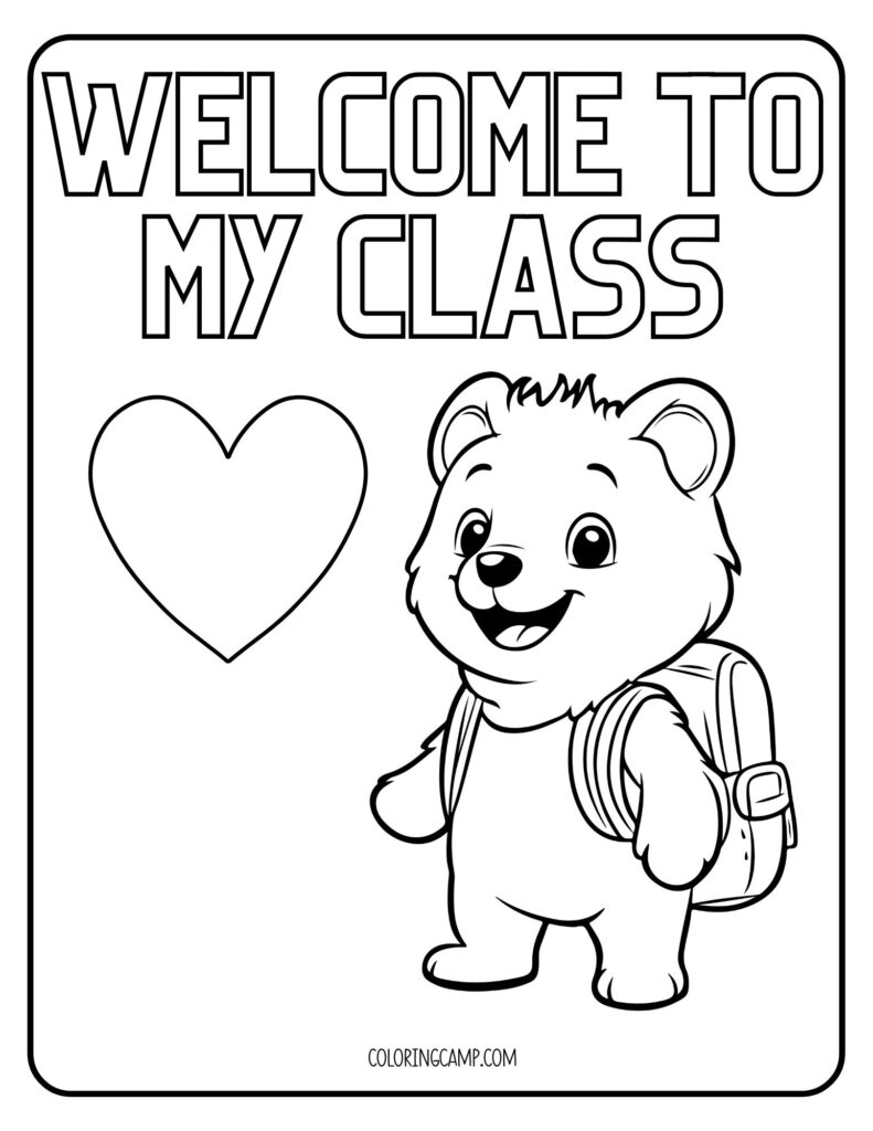 Welcome to my Class Coloring Pages | www.coloringcamp.com