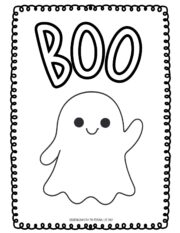 Boo Coloring Pages | www.coloringcamp.com