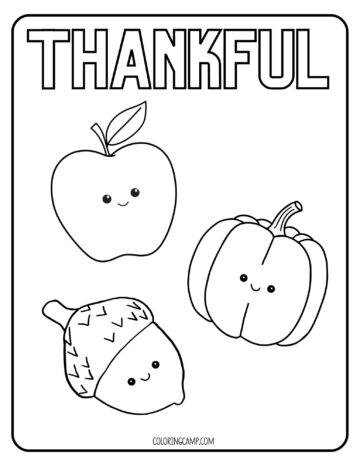 Thankful Coloring Pages | www.coloringcamp.com
