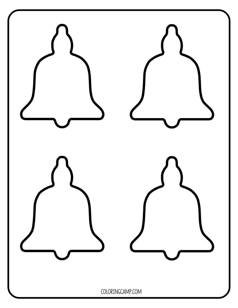 Christmas Bell Templates | www.coloringcamp.com