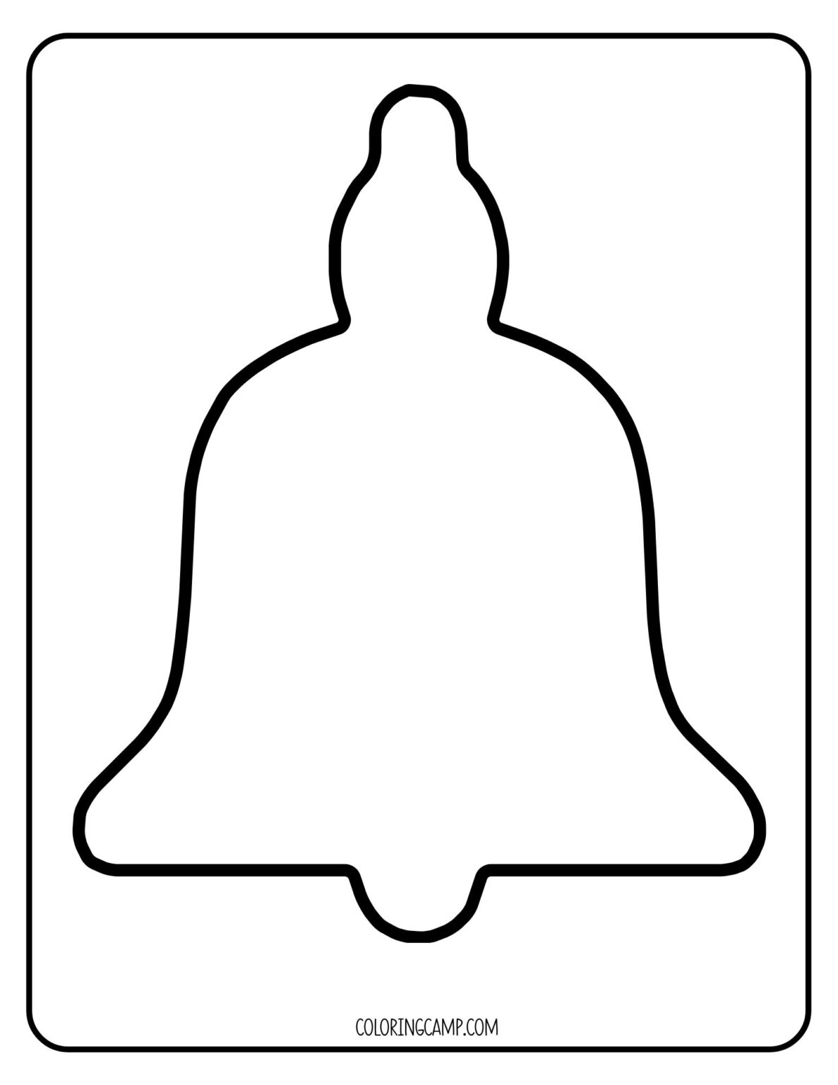 Christmas Bell Templates | www.coloringcamp.com