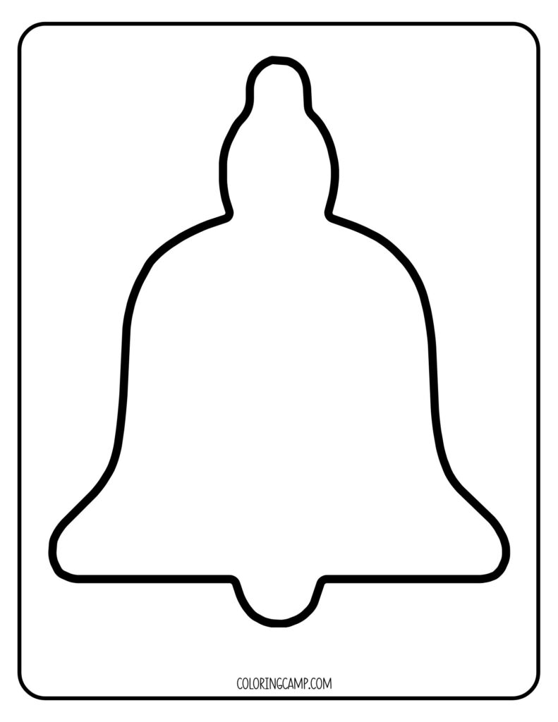 Christmas Bell Templates | www.coloringcamp.com