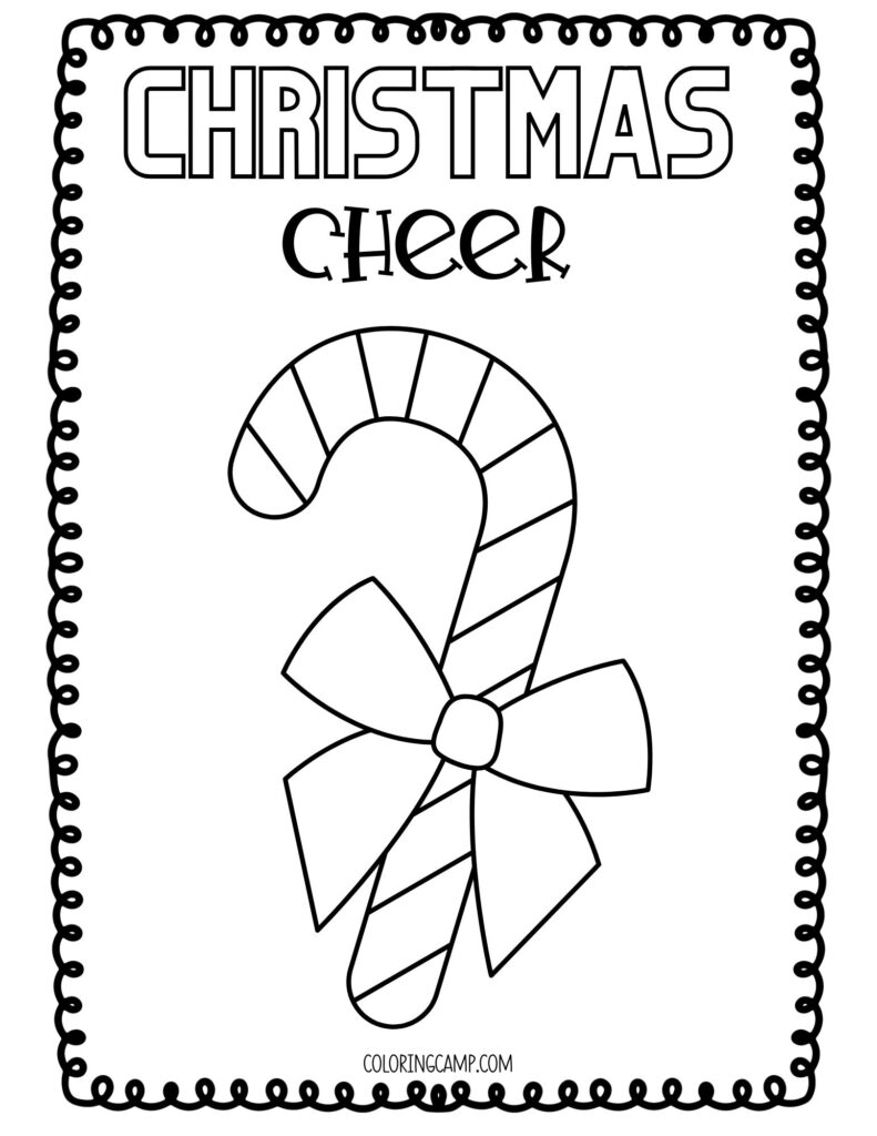 Simple Christmas Coloring Pages | www.coloringcamp.com