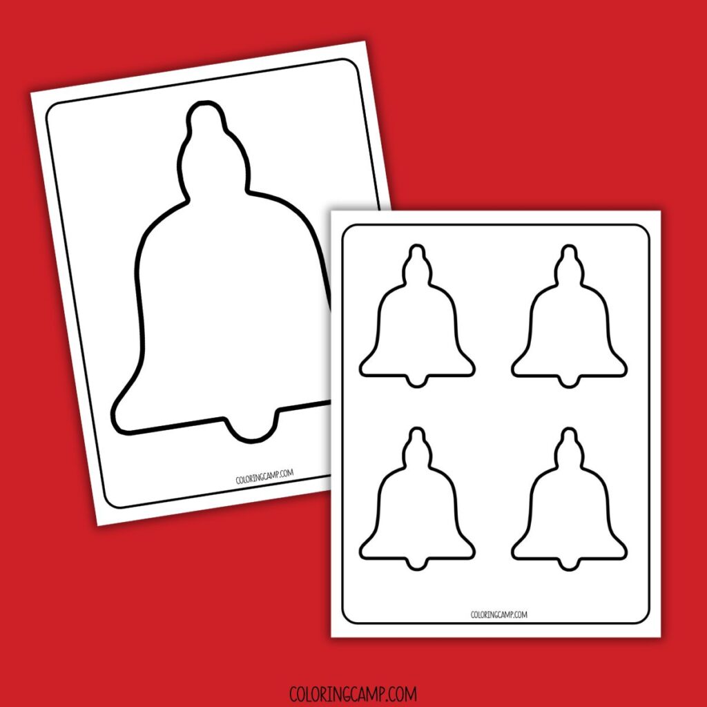 Christmas Bell Templates | www.coloringcamp.com