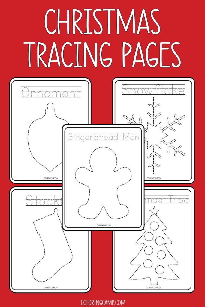 Christmas Tracing Worksheets | www.coloringcamp.com