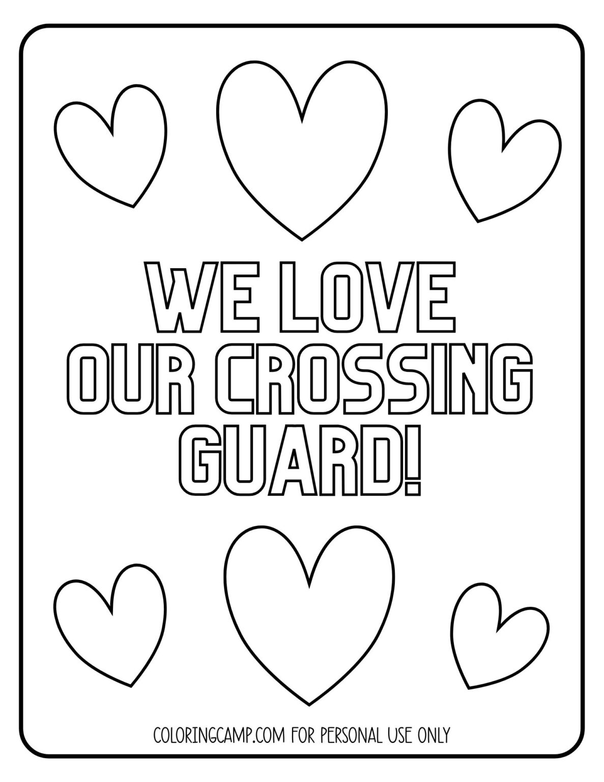 Crossing Guard Appreciation Coloring Pages | www.coloringcamp.com