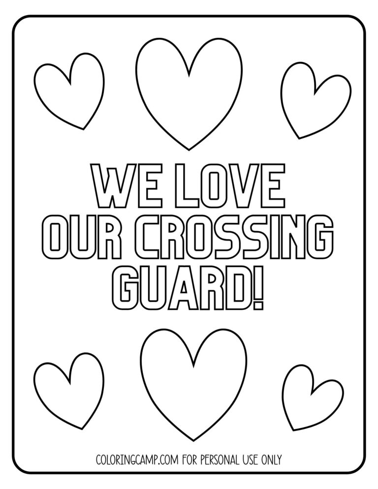 Crossing Guard Appreciation Coloring Pages | www.coloringcamp.com
