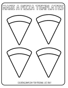Printable Pizza Craft | www.coloringcamp.com