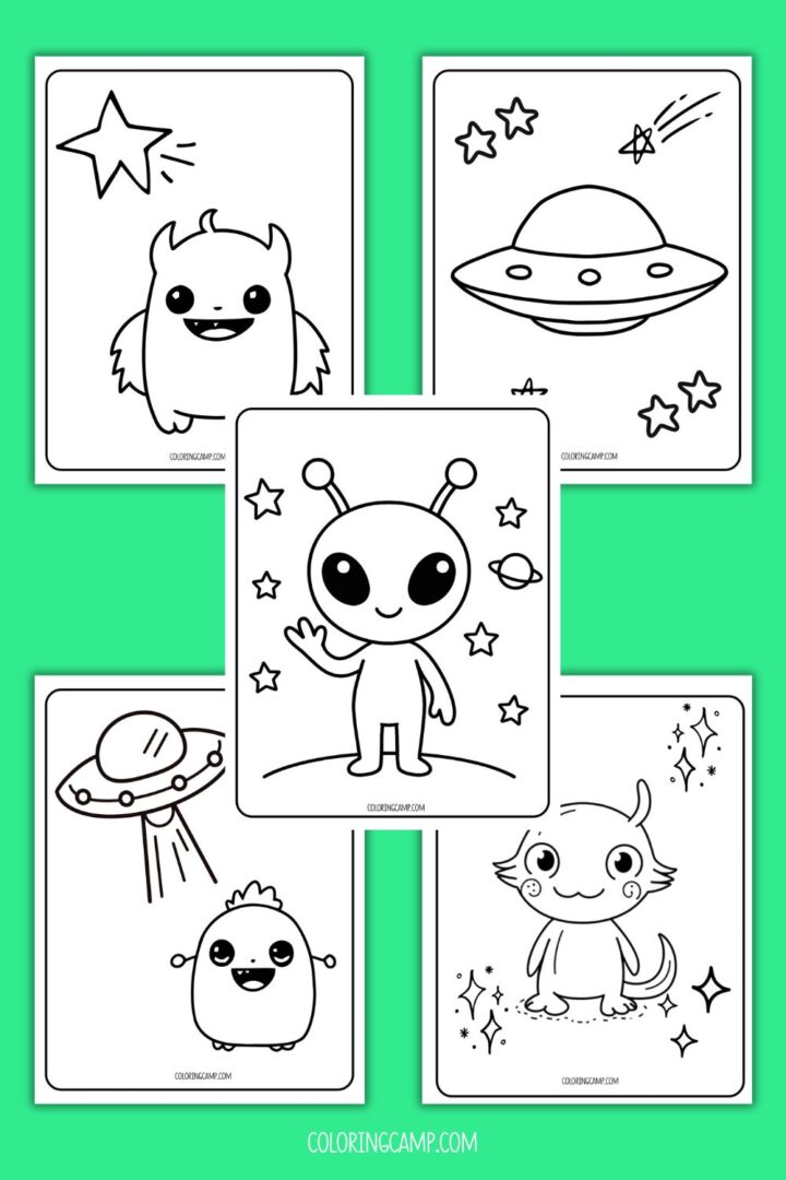 Alien Coloring Pages | www.coloringcamp.com