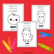 Alphabet Trace and Color Pages | www.coloringcamp.com