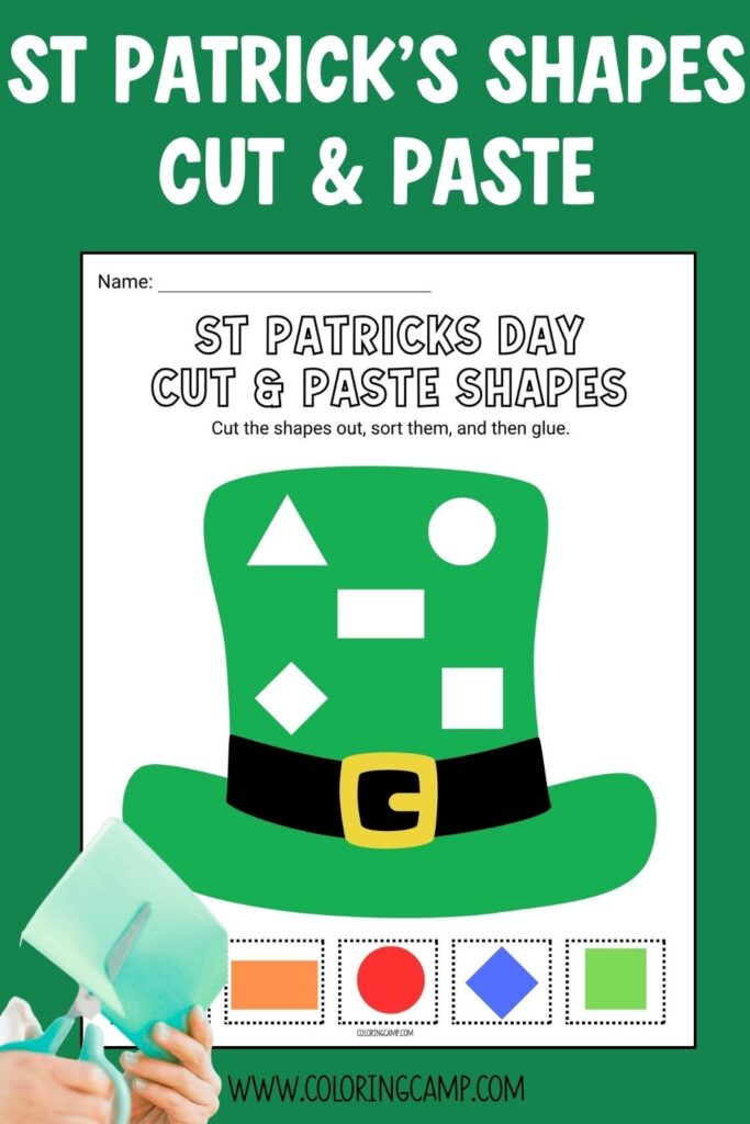 St Patrick's Day Cut and Paste Worksheet | www.coloringcamp.com