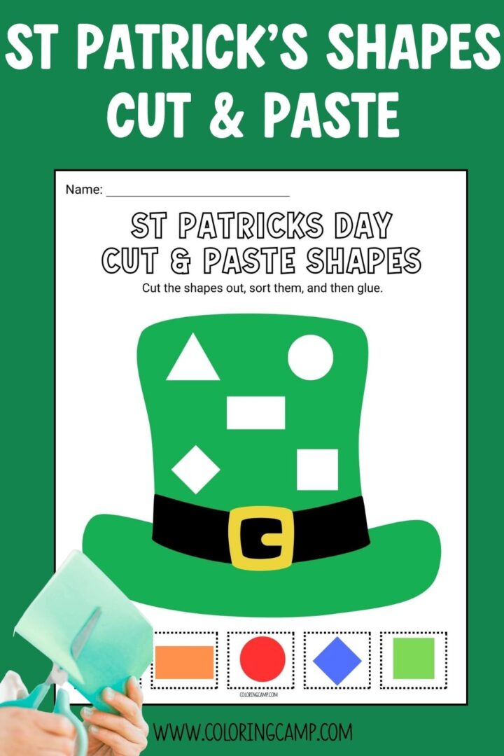 St Patrick's Day Cut and Paste Worksheet | www.coloringcamp.com