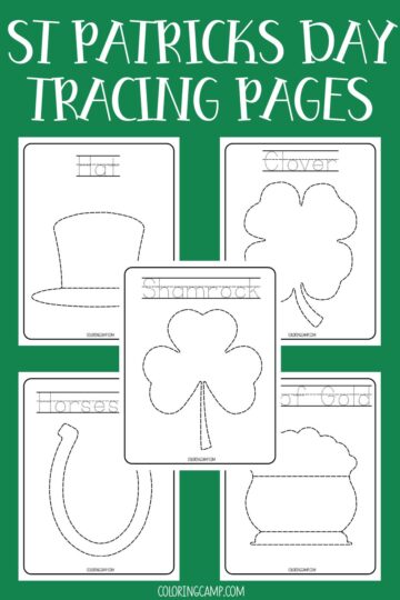 St Patrick's Day Tracing Worksheets | www.coloringcamp.com