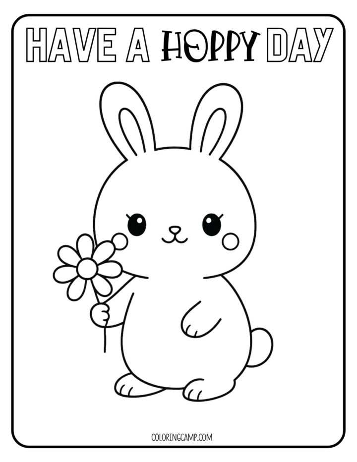 Cute Easter Coloring Pages | www.coloringcamp.com