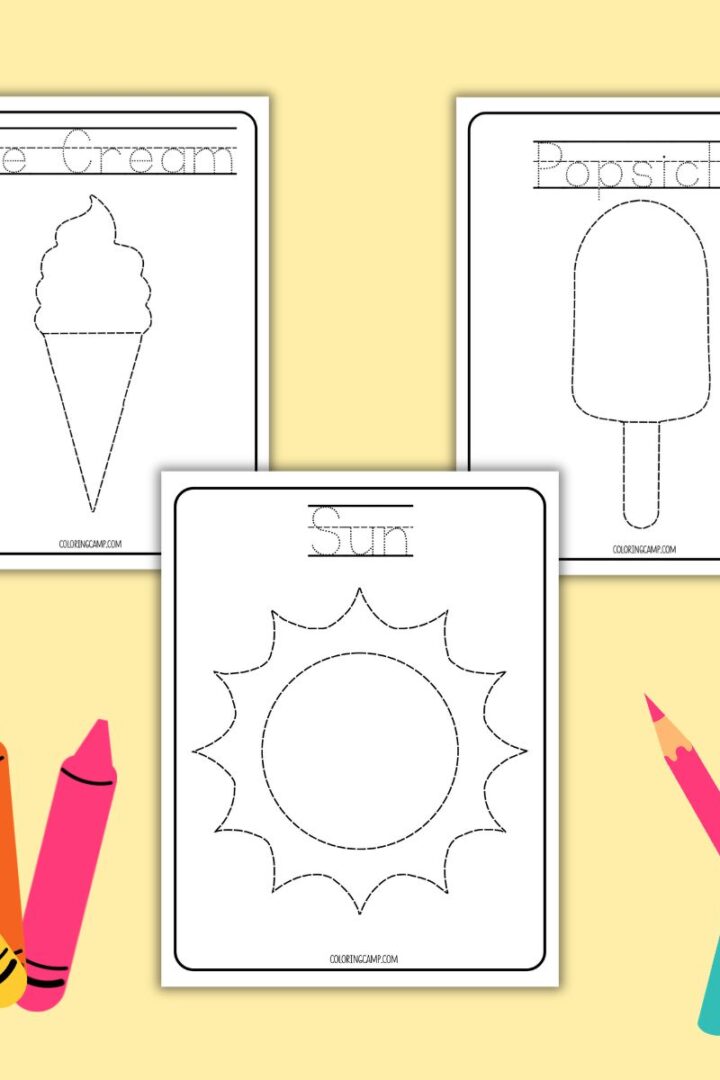 Spring Tracing Worksheets | www.coloringcamp.com